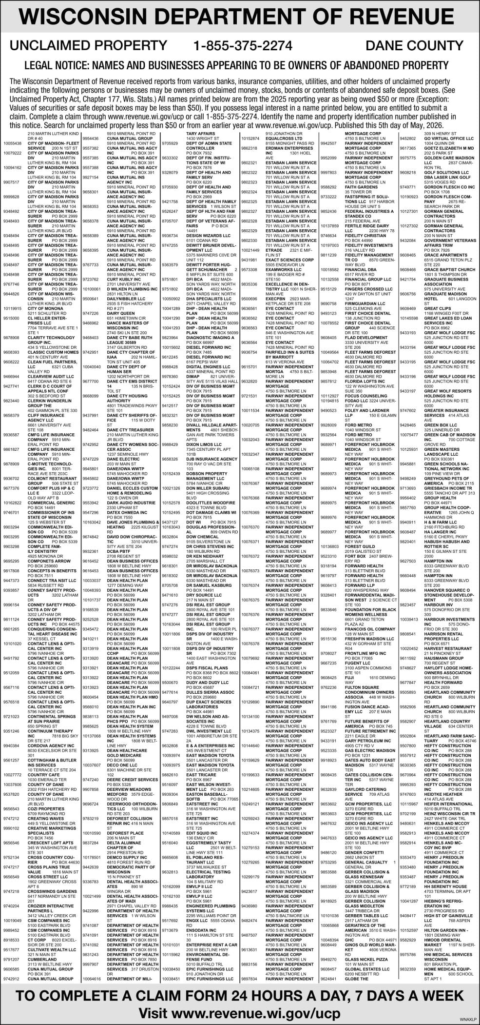Customized Newspaper Advertising/cna - Ad from 2026-05-05