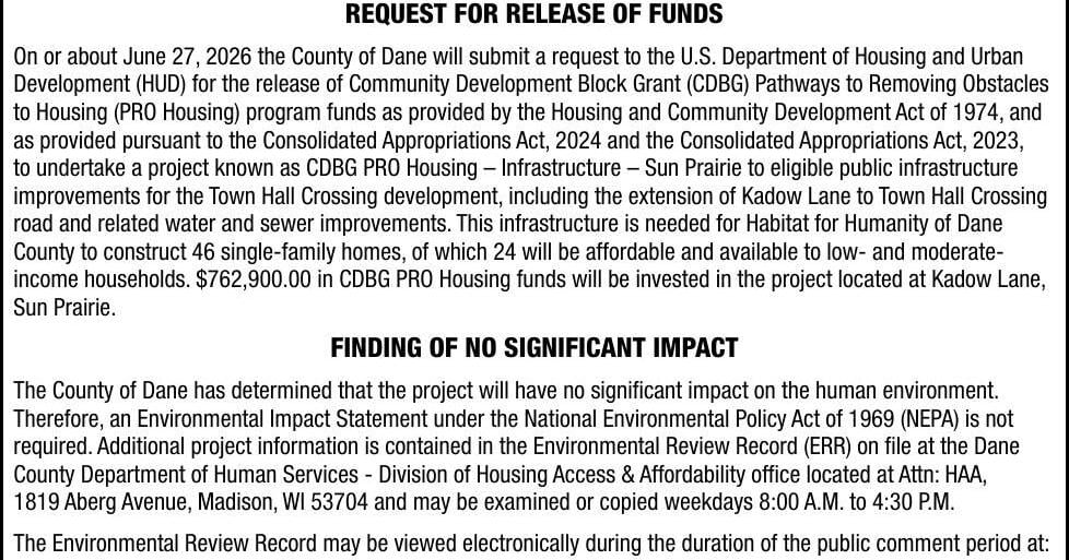 DANE COUNTY - Ad from 2026-06-11