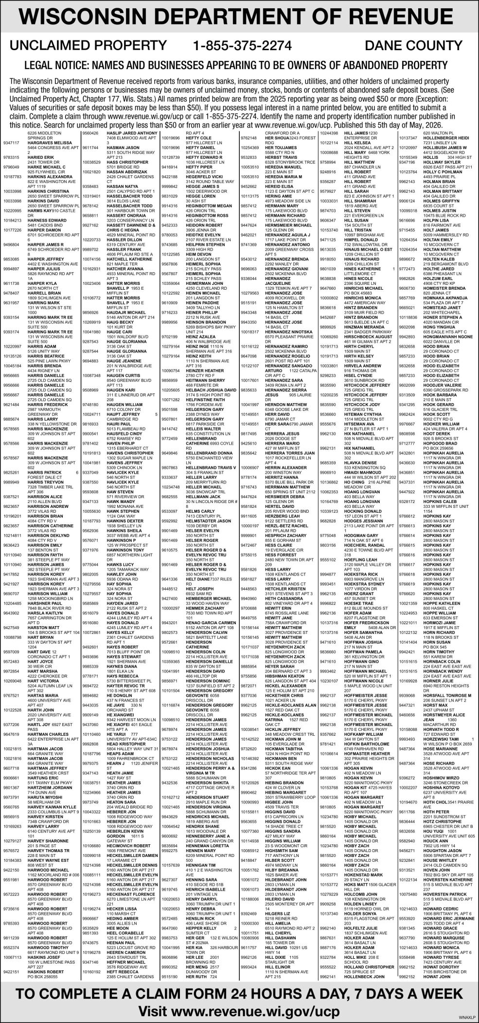 Customized Newspaper Advertising/cna - Ad from 2026-05-05
