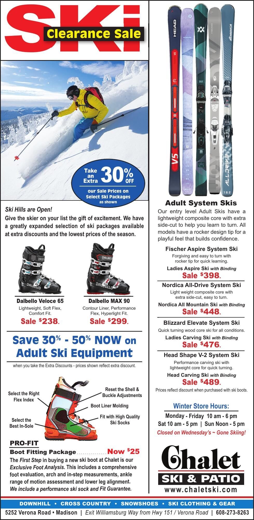 CHALET SKI & PATIO - Ad from 2026-01-14
