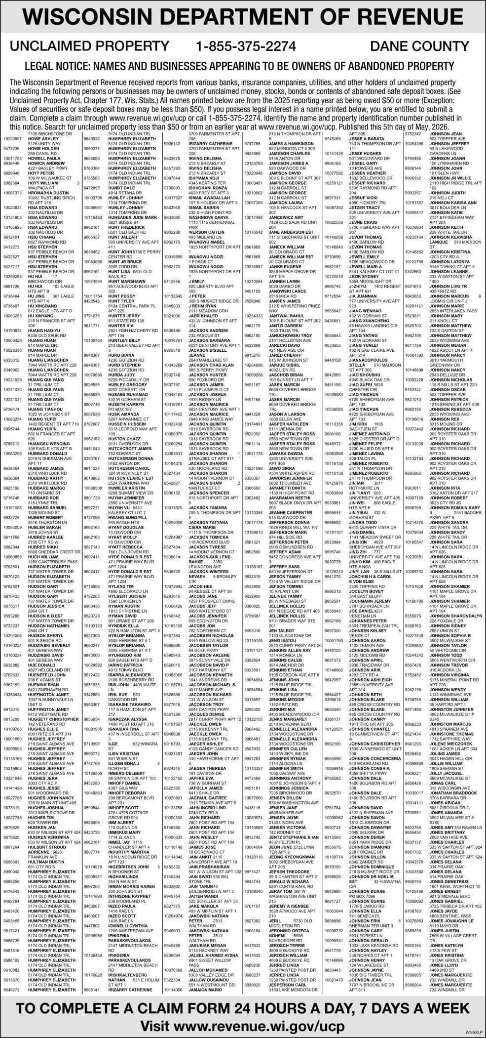Customized Newspaper Advertising/cna - Ad from 2026-05-05