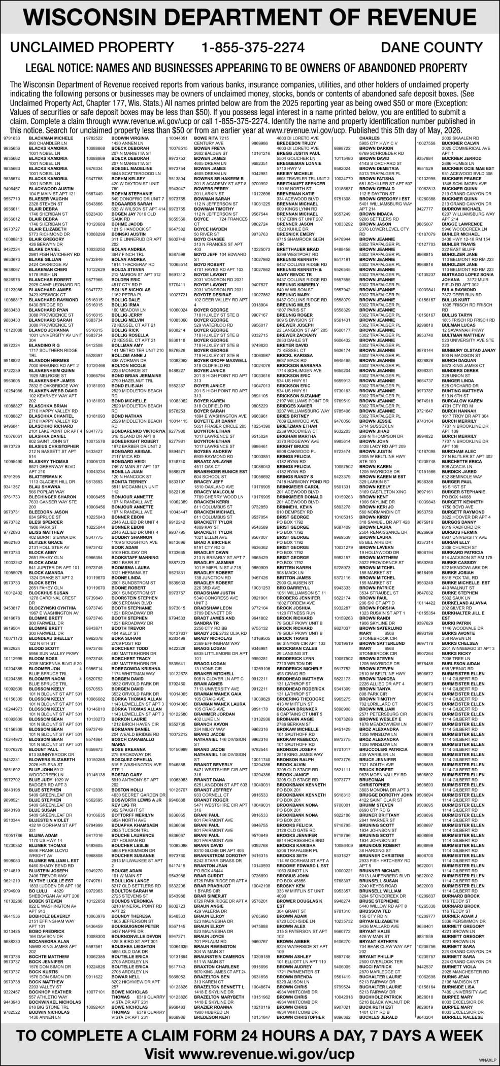 Customized Newspaper Advertising/cna - Ad from 2026-05-05