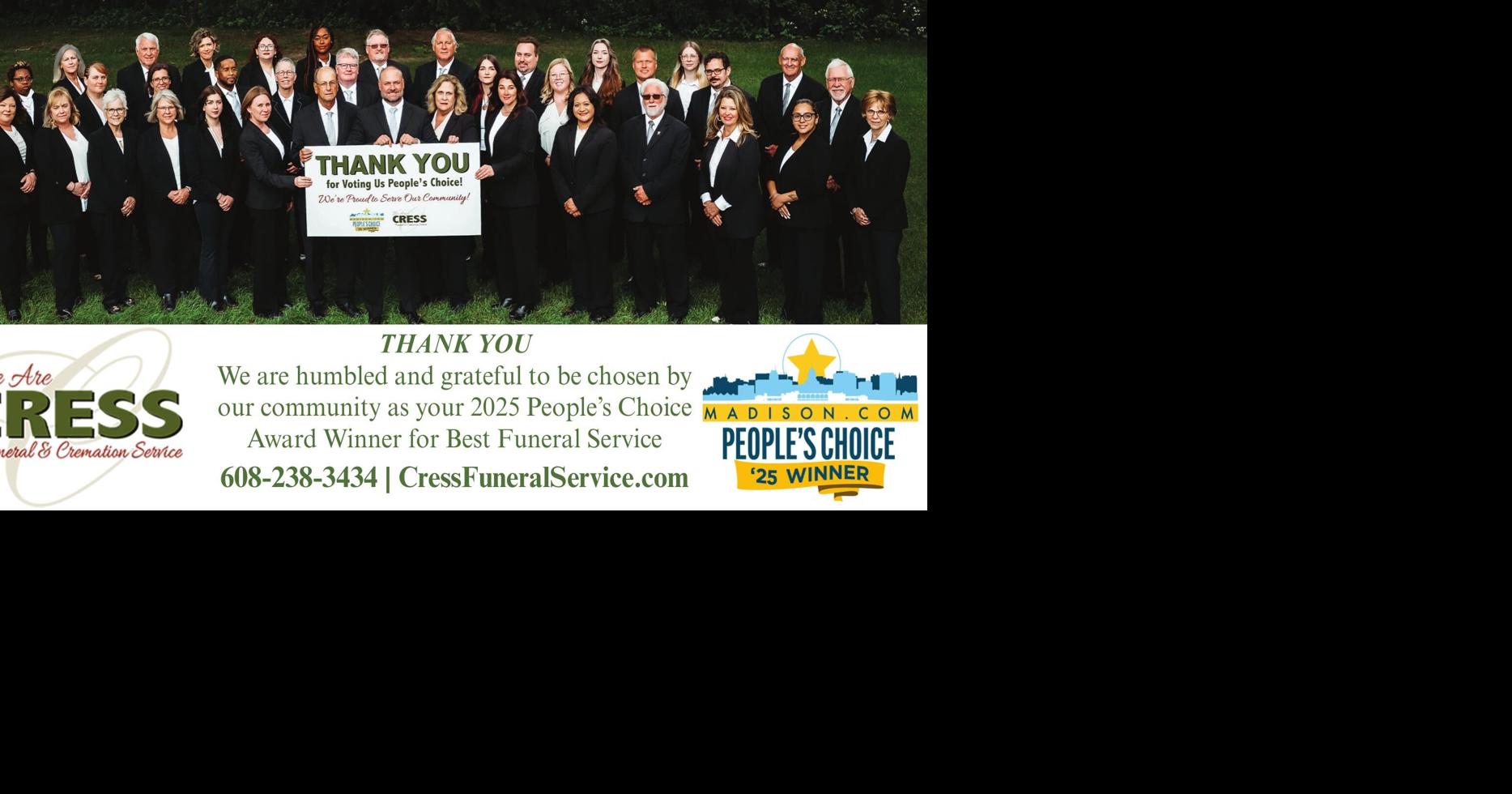 CRESS FUNERAL SERVICE - RETAIL - Ad from 2026-06-07