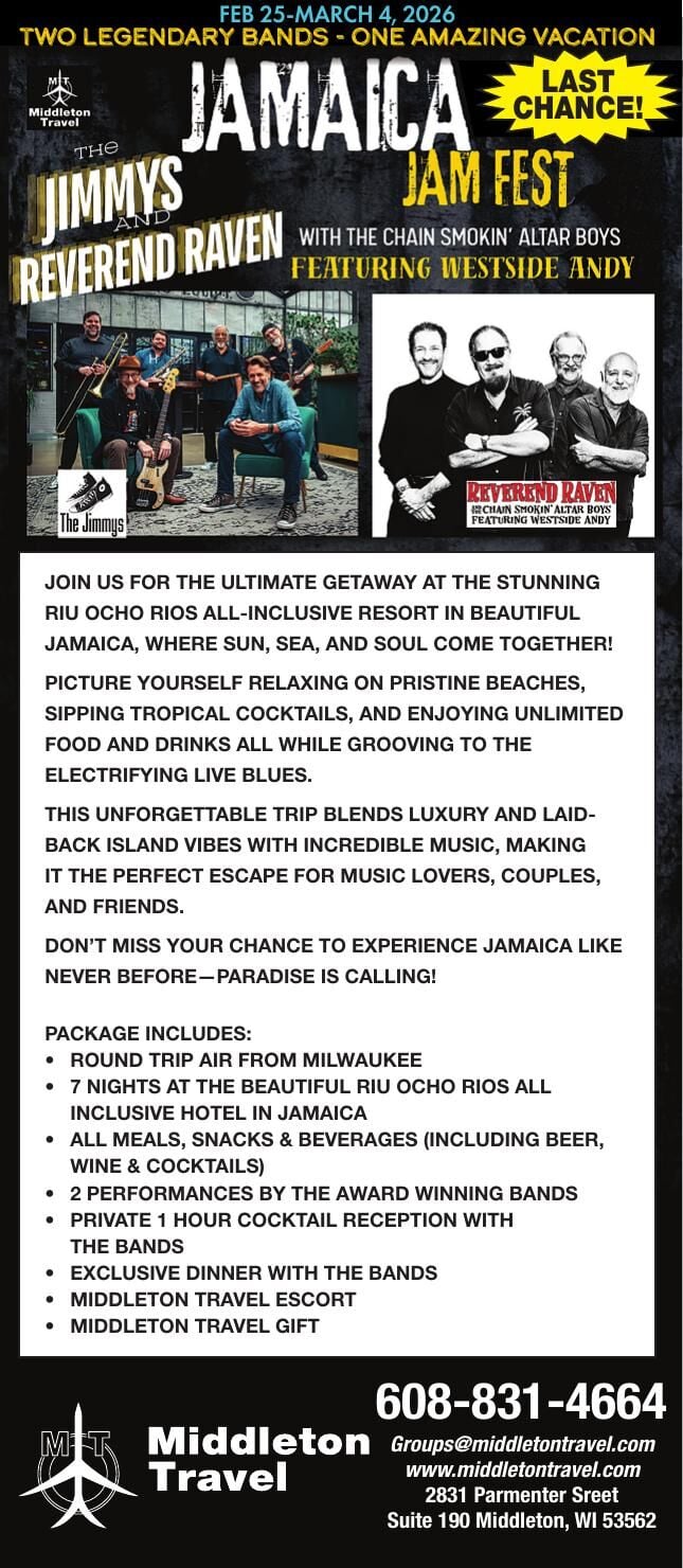 MIDDLETON TRAVEL - Ad from 2026-01-04