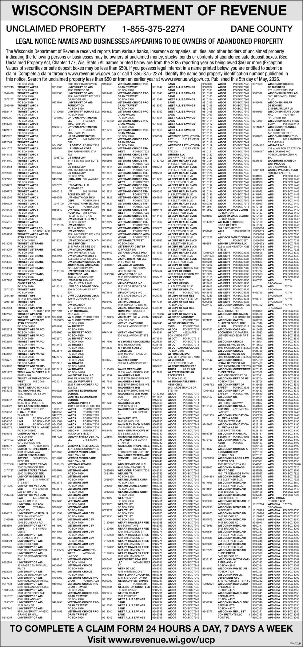 Customized Newspaper Advertising/cna - Ad from 2026-05-05