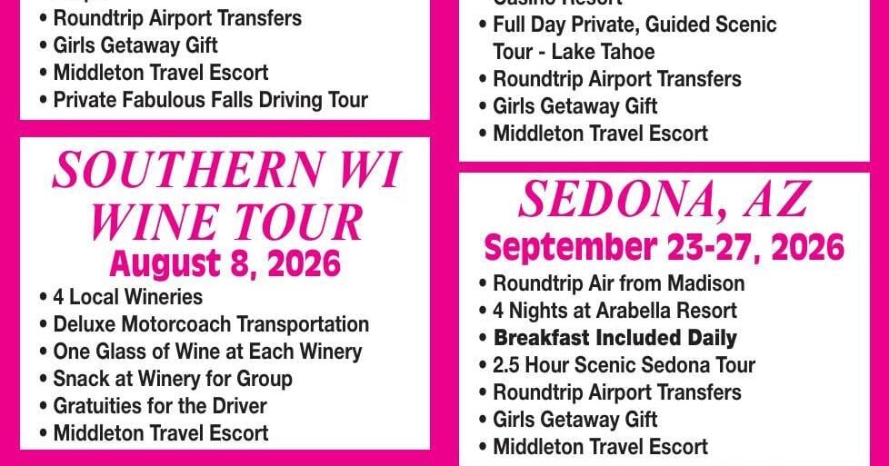 MIDDLETON TRAVEL - Ad from 2026-05-03