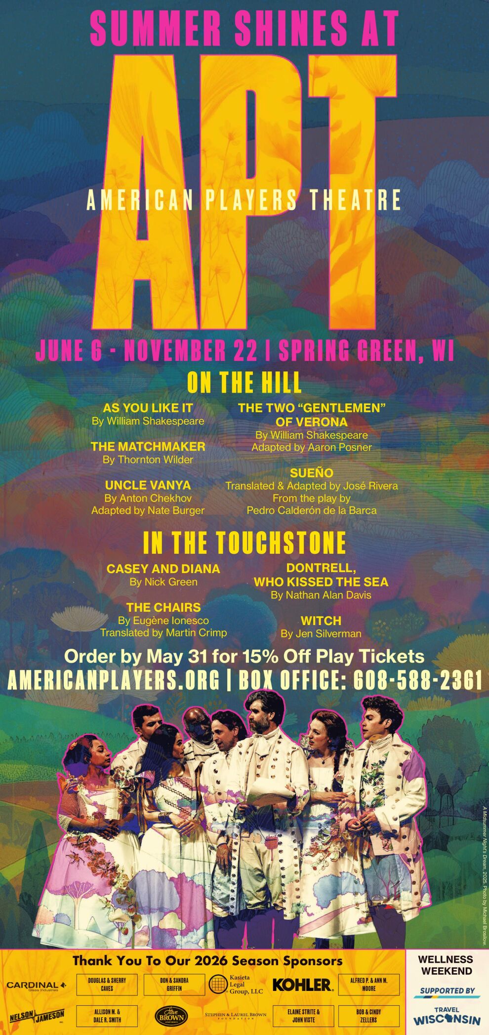 AMERICAN PLAYERS THEATRE - Ad from 2026-05-03