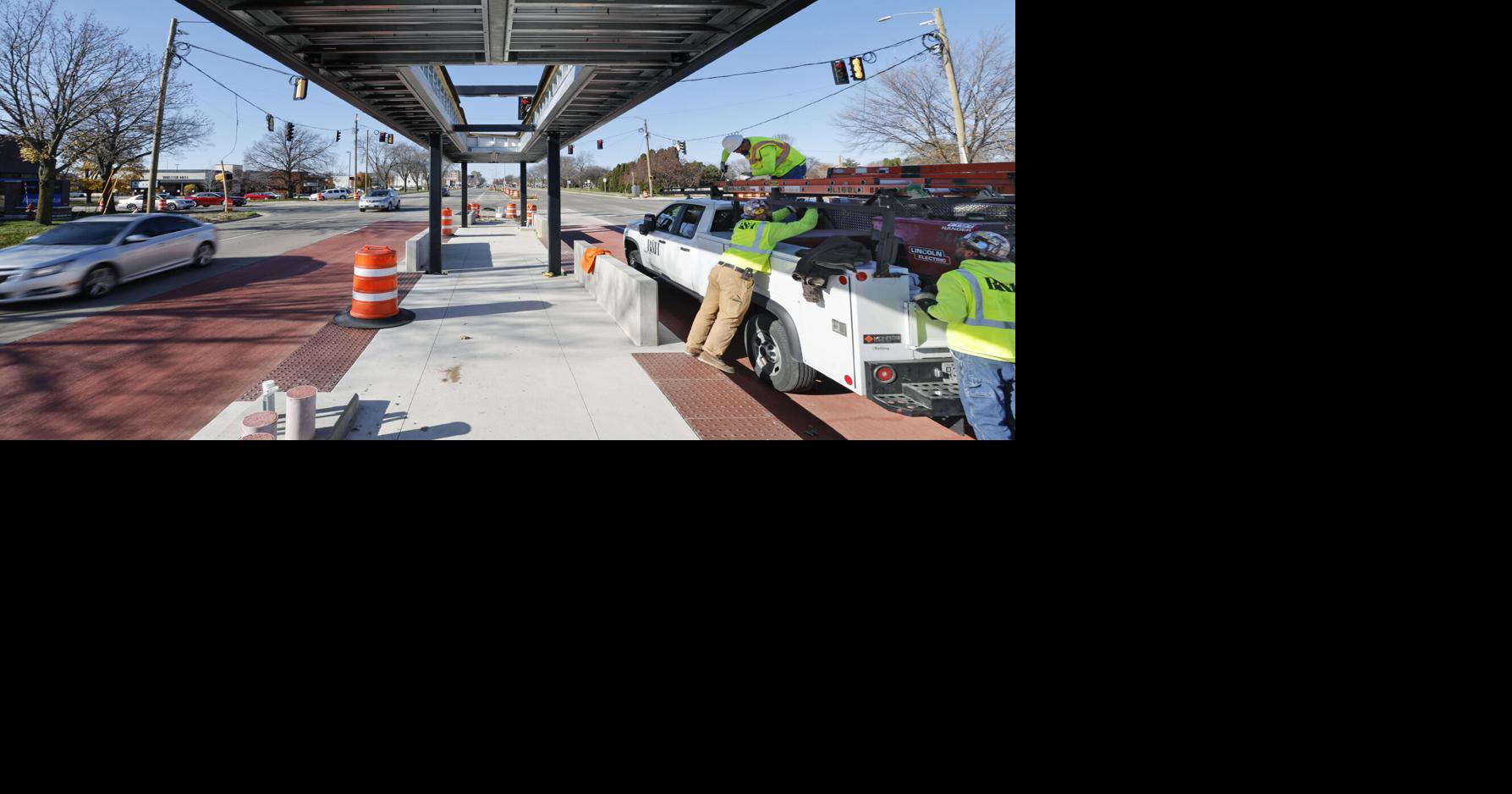 First Bus Rapid Transit stations appearing in Madison