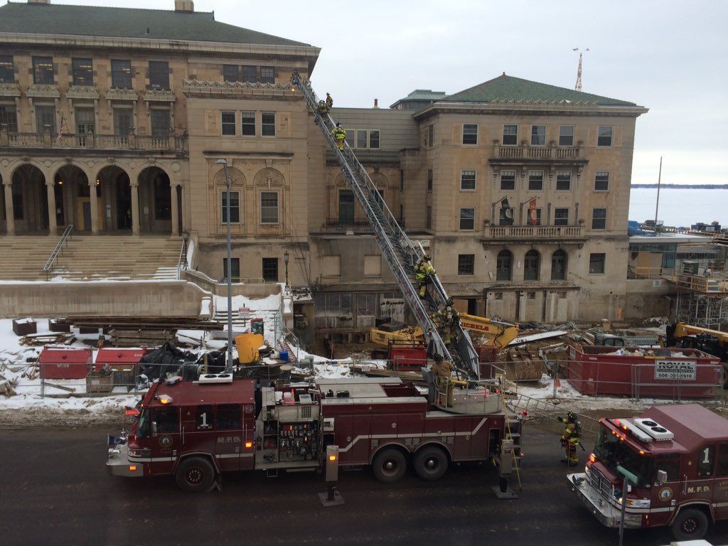 Memorial Union reopened after small roof fire