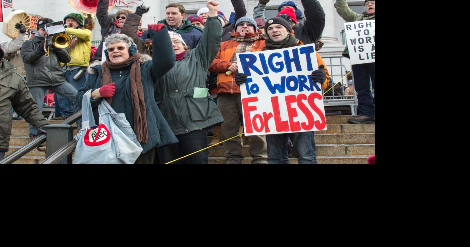 Right-To-Work Protest