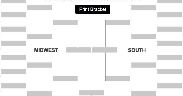 Create your own bracket: NCAA men's basketball tournament