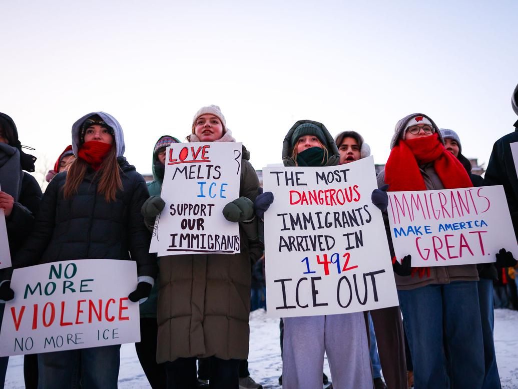 Photos: UW-Madison students protest ICE activity across the country