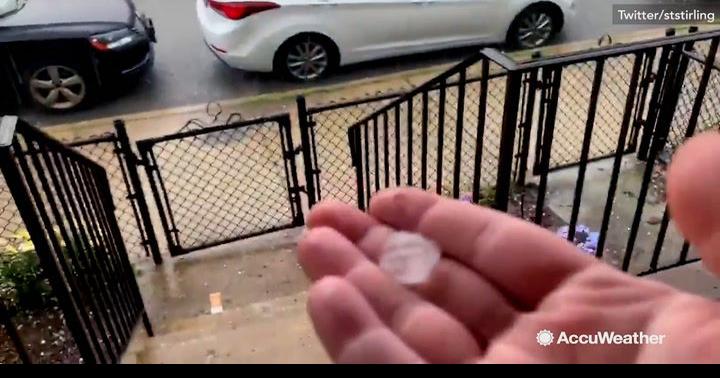 Marble sized hail keeps coming