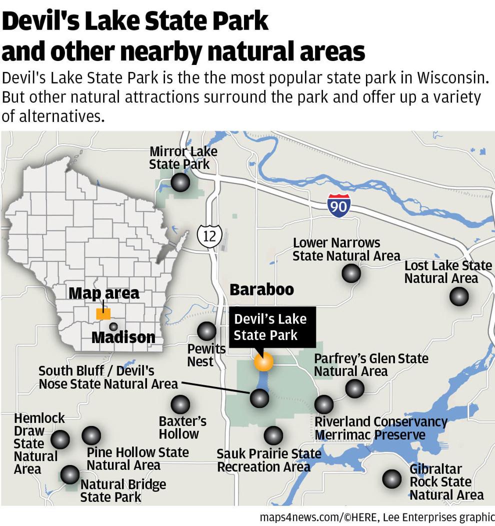 Devil's Lake State Park offers stunning views, lesson in geologic history