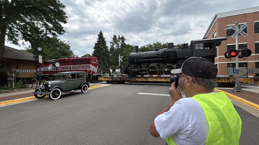 Steam locomotive continues journey to North Freedom