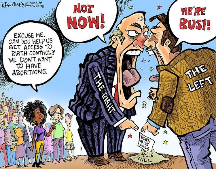 Phil Hands: The battle for abortion rights in editorial cartoons