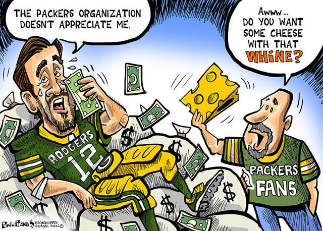Aaron Rodgers' career in 26 cartoons