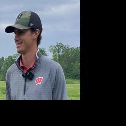 Wisconsin golfer Cameron Huss competes at NCAA Championship