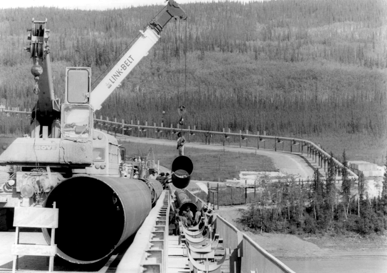 Photos: Construction began on the Trans-Alaska Pipeline