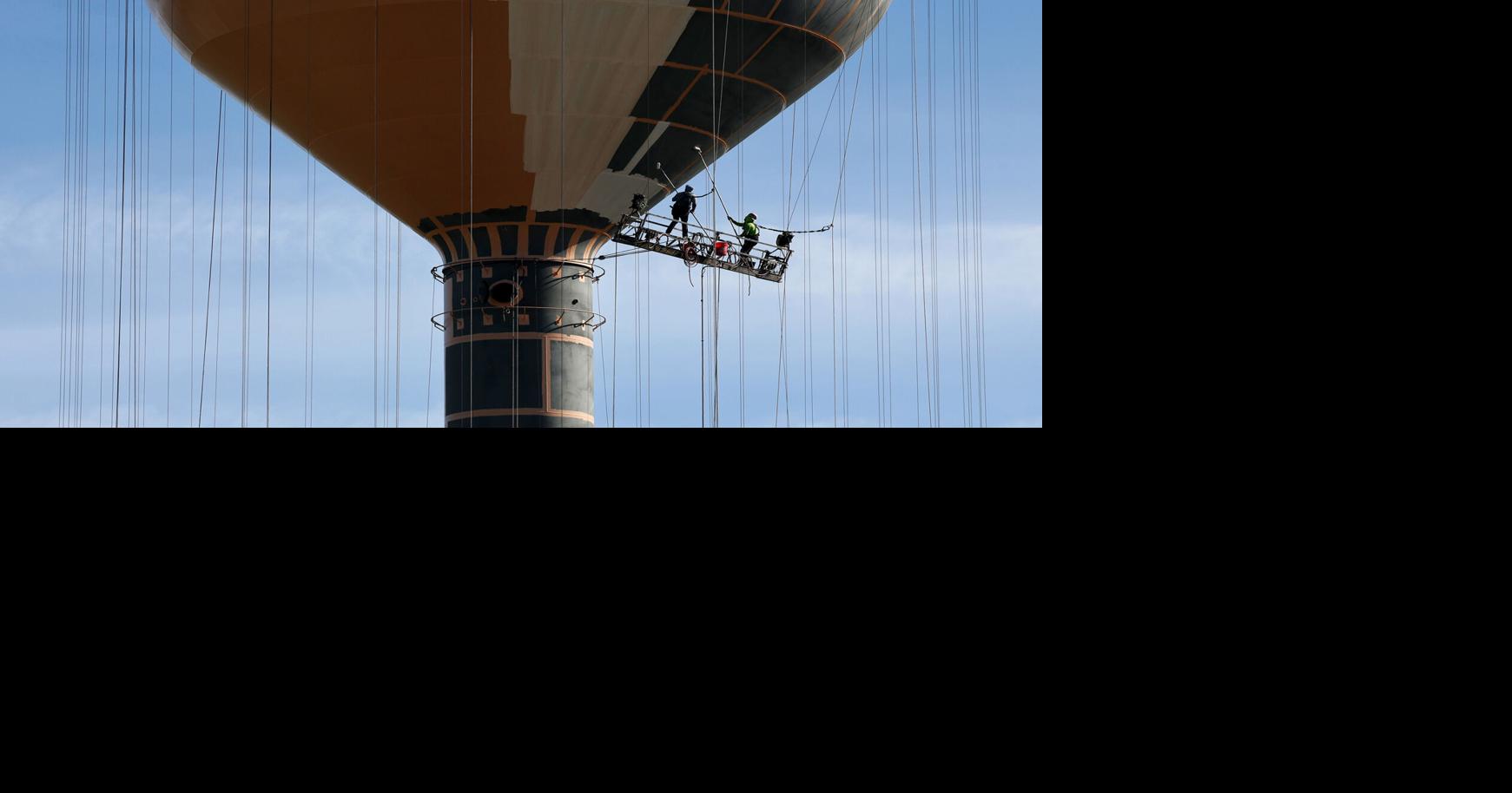 Photo of the day: Crews paint the new Fitchburg water tower
