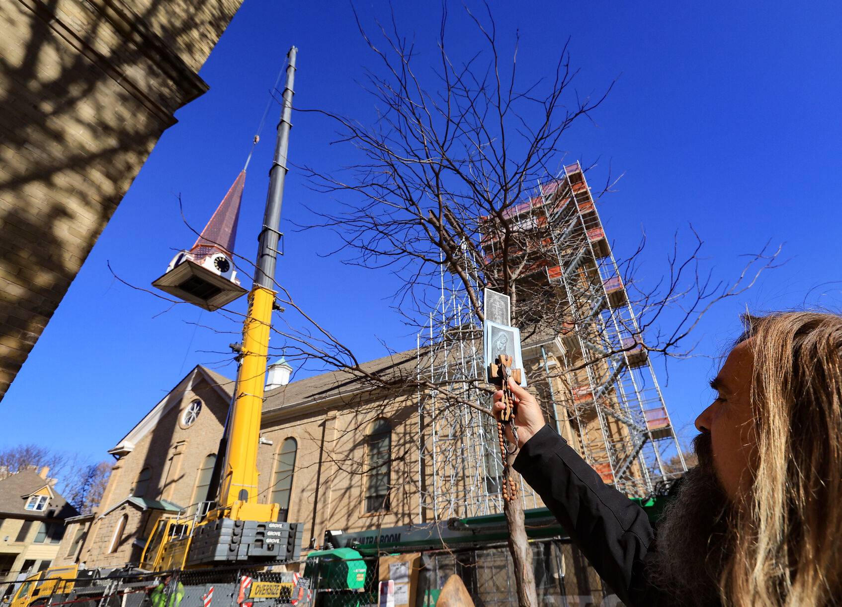 Holy Redeemer Catholic Church in Madison gets new steeple