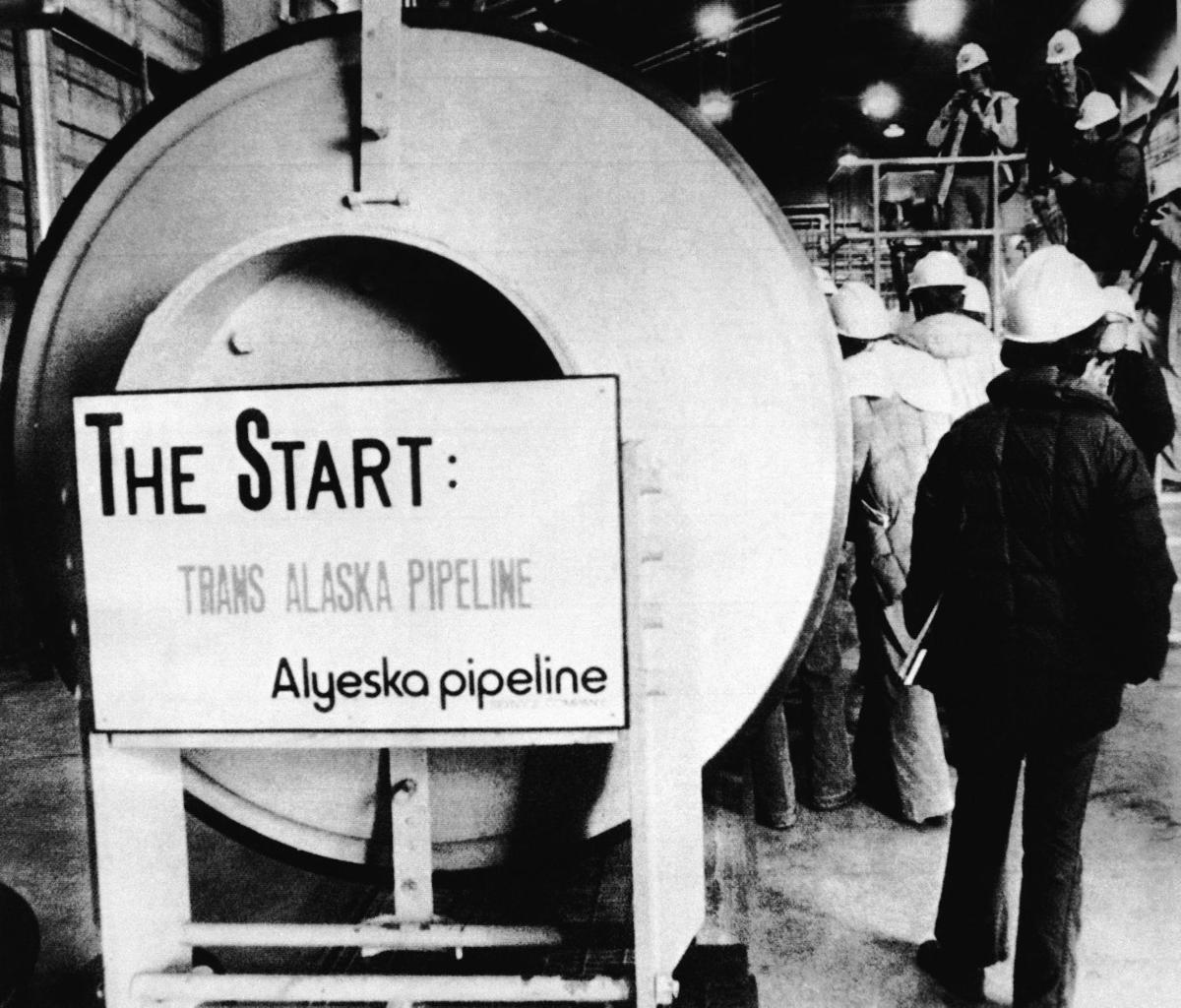 Photos: Construction began on the Trans-Alaska Pipeline