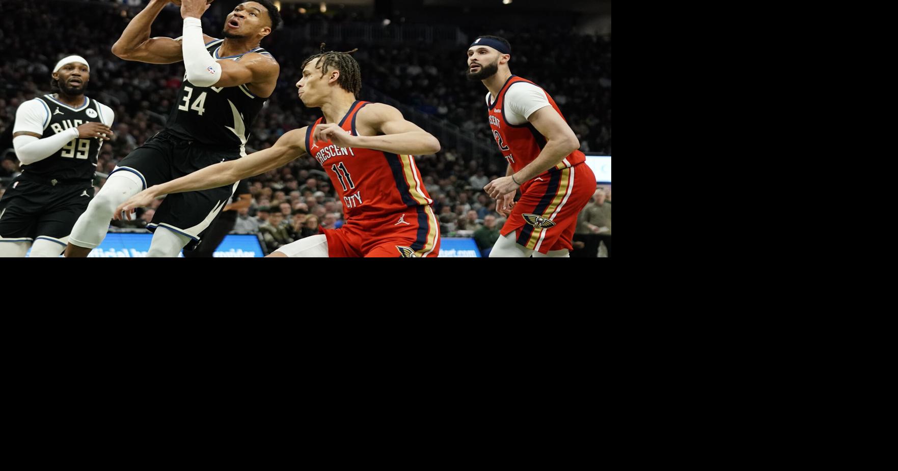 Bucks, Giannis Antetokounmpo roar past visiting Pelicans