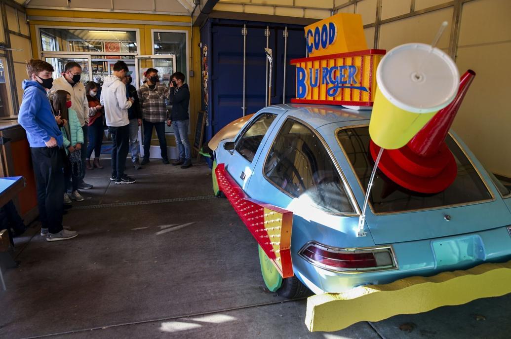 Restored 'Good Burger' car from '90s Nickelodeon movie unveiled at St ...