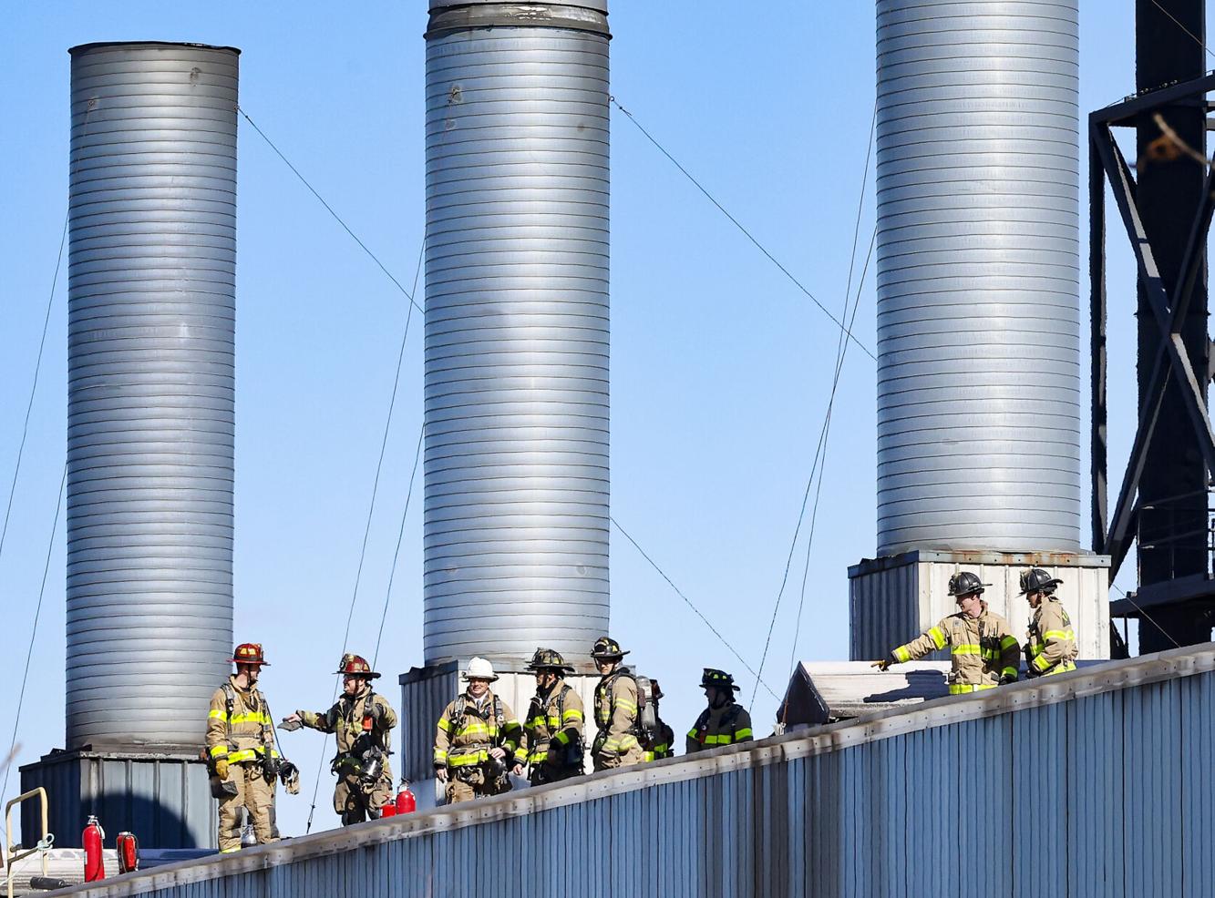Madison fire crews fights roof blaze at Madison-Kipp Corp.