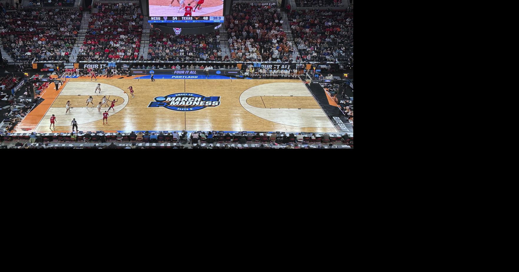 Portland's NCAA court had mismatched 3-point lines