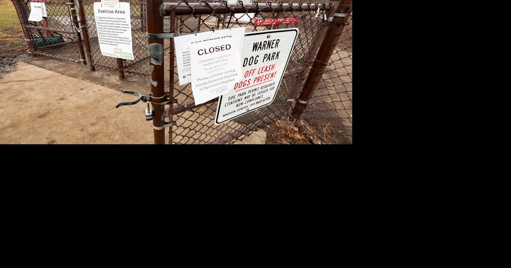 Warner Dog Park closed after dog dies, another falls ill