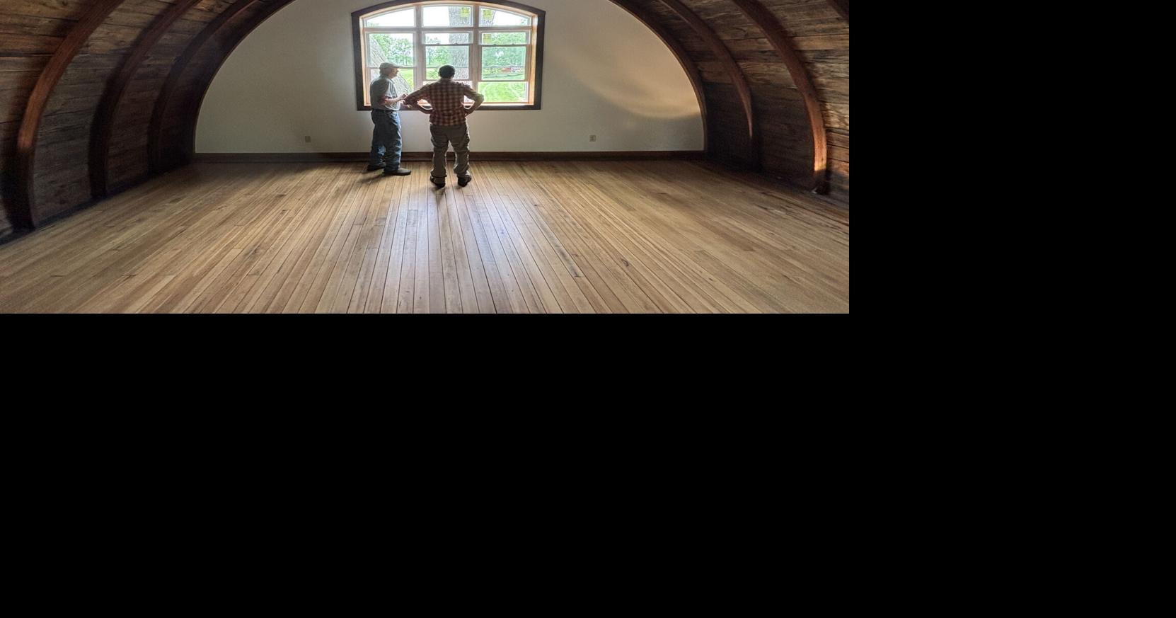 Wisconsin barn preserved inside another building
