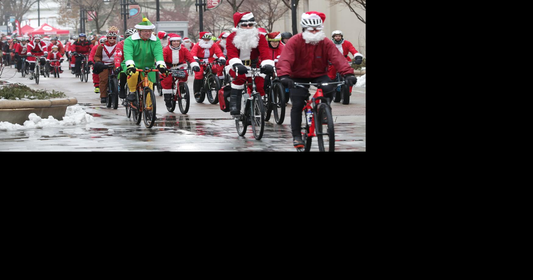 Santas rampage through Madison for Wisconsin Bike Fed's charity ride ...