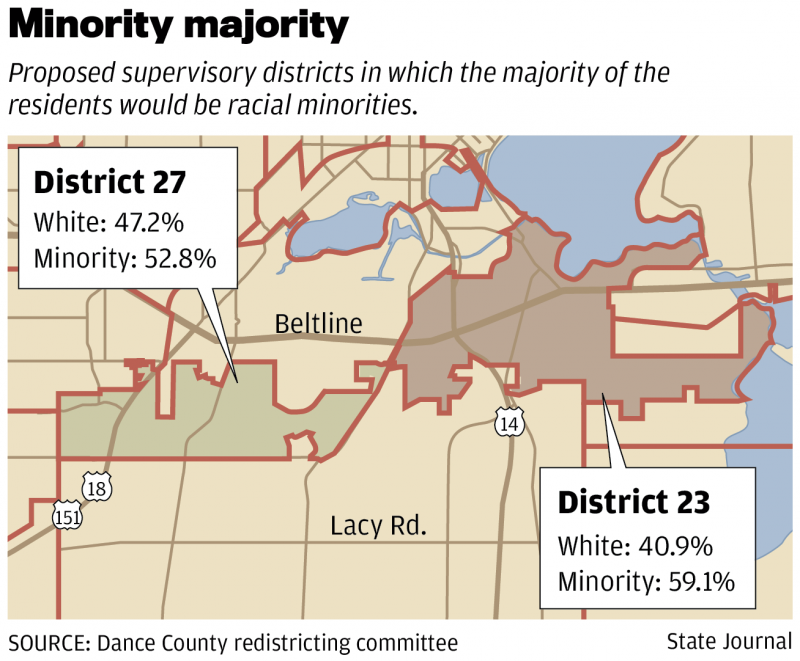 County Board redistricting plan would add second minority area