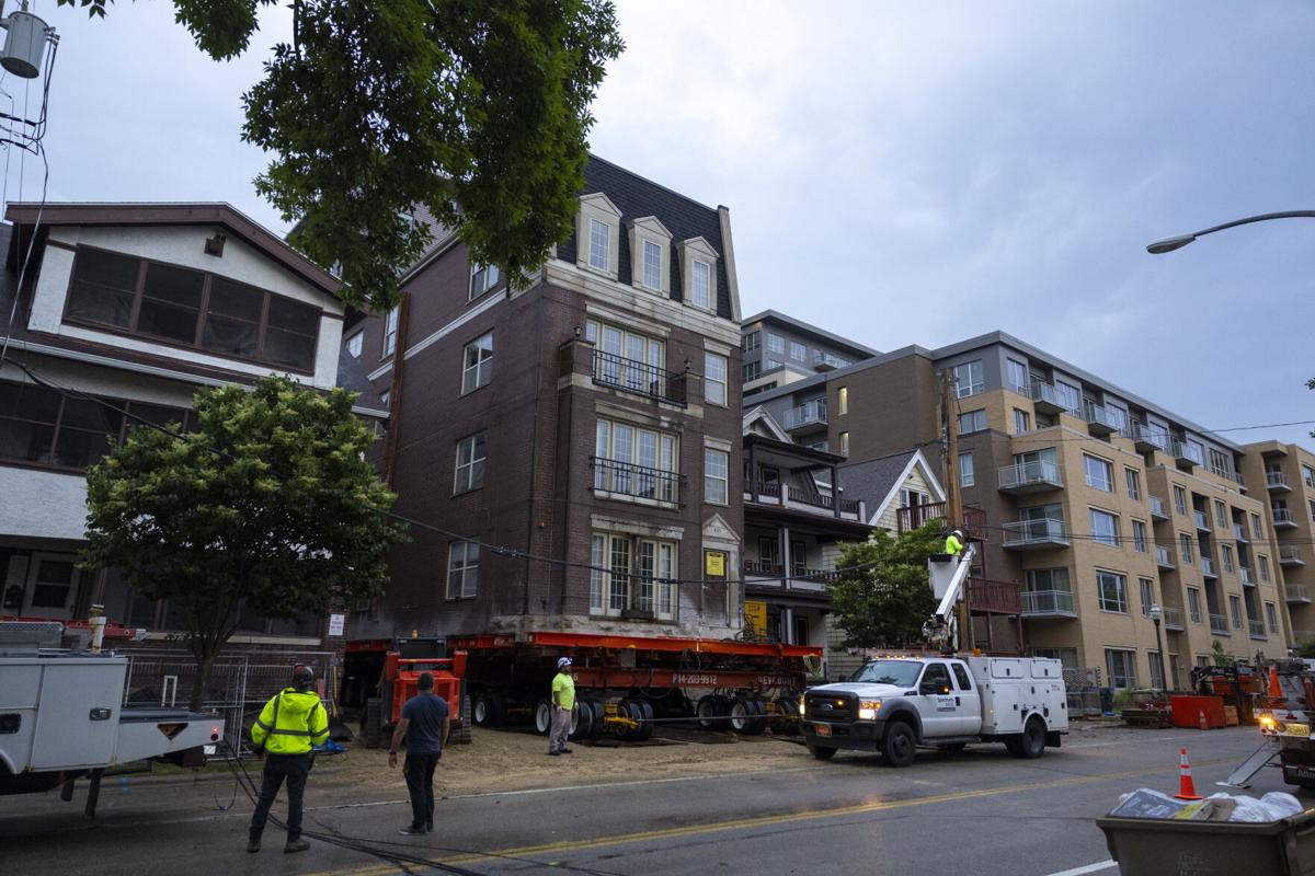 Photos: Day 1 of moving a 400-ton building in Downtown Madison