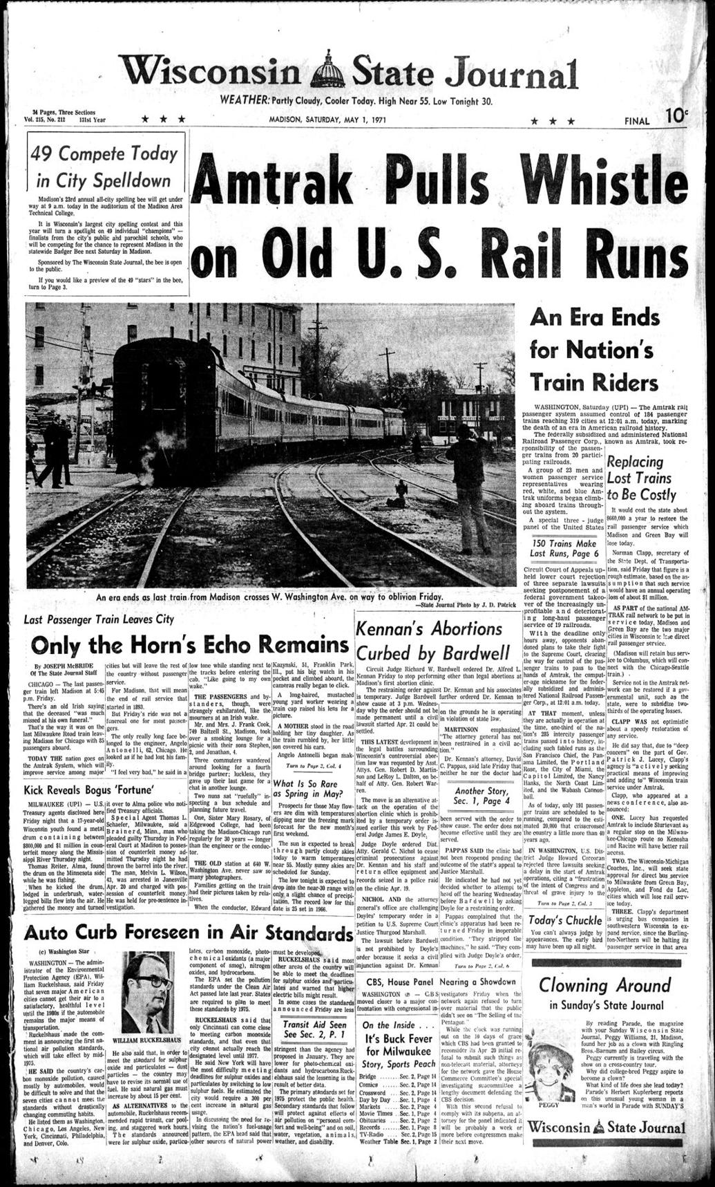 Madison's Amtrak station always seems just around the bend