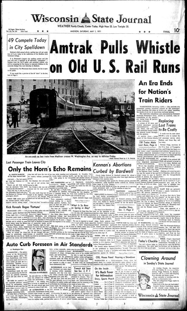Madison's Amtrak station always seems just around the bend