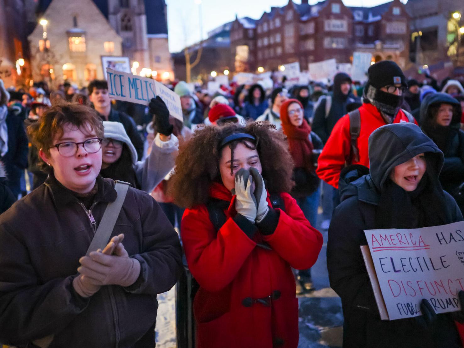 Photos: UW-Madison students protest ICE activity across the country