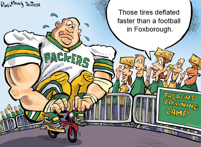 Deflate-gate caption wins this week's cartoon contest
