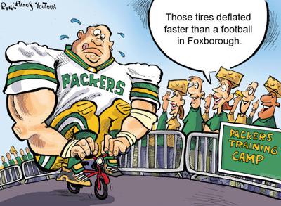 Deflate-gate caption wins this week's cartoon contest