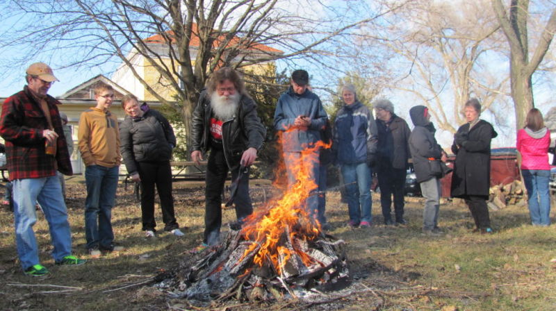 Around Town: Sock burning signals end to winter at Roxbury Tavern