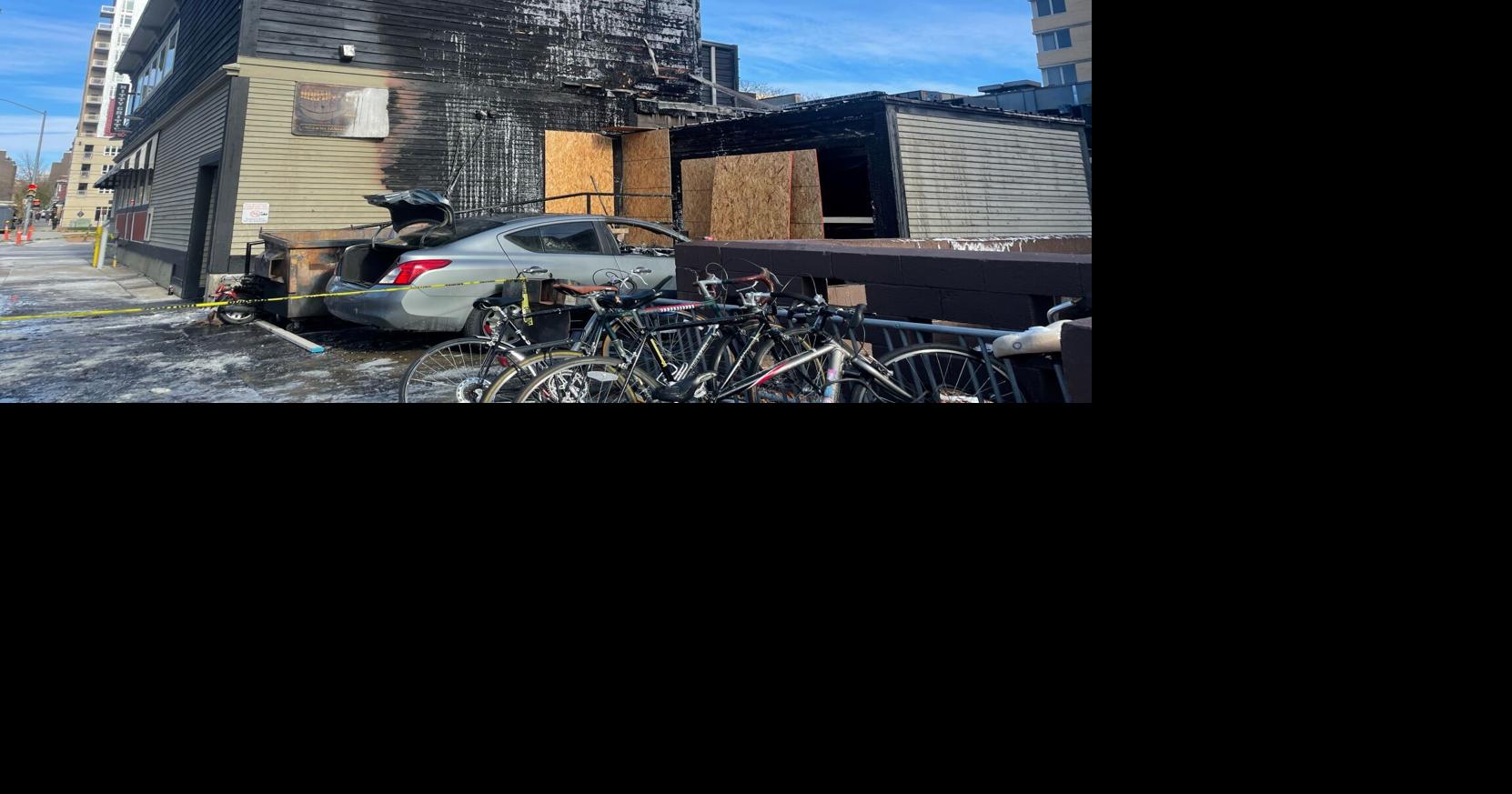 Dumpster fire damages Nitty Gritty, closes area of Downtown early ...
