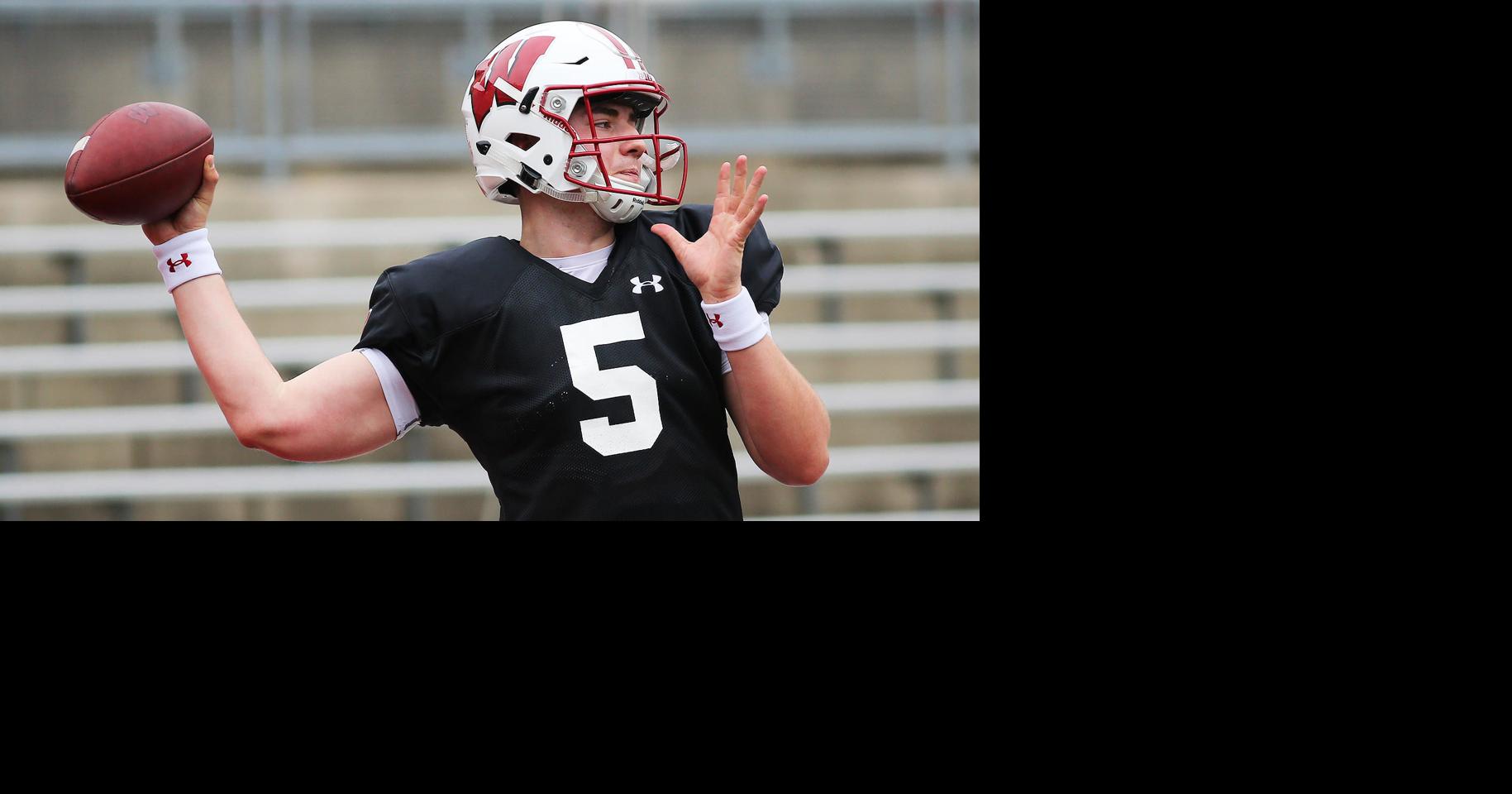 Freshman QB Graham Mertz grinds, grows during Badgers' camp