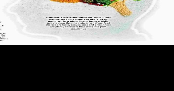 PSYCHOLOGY of FOOD CHOICES