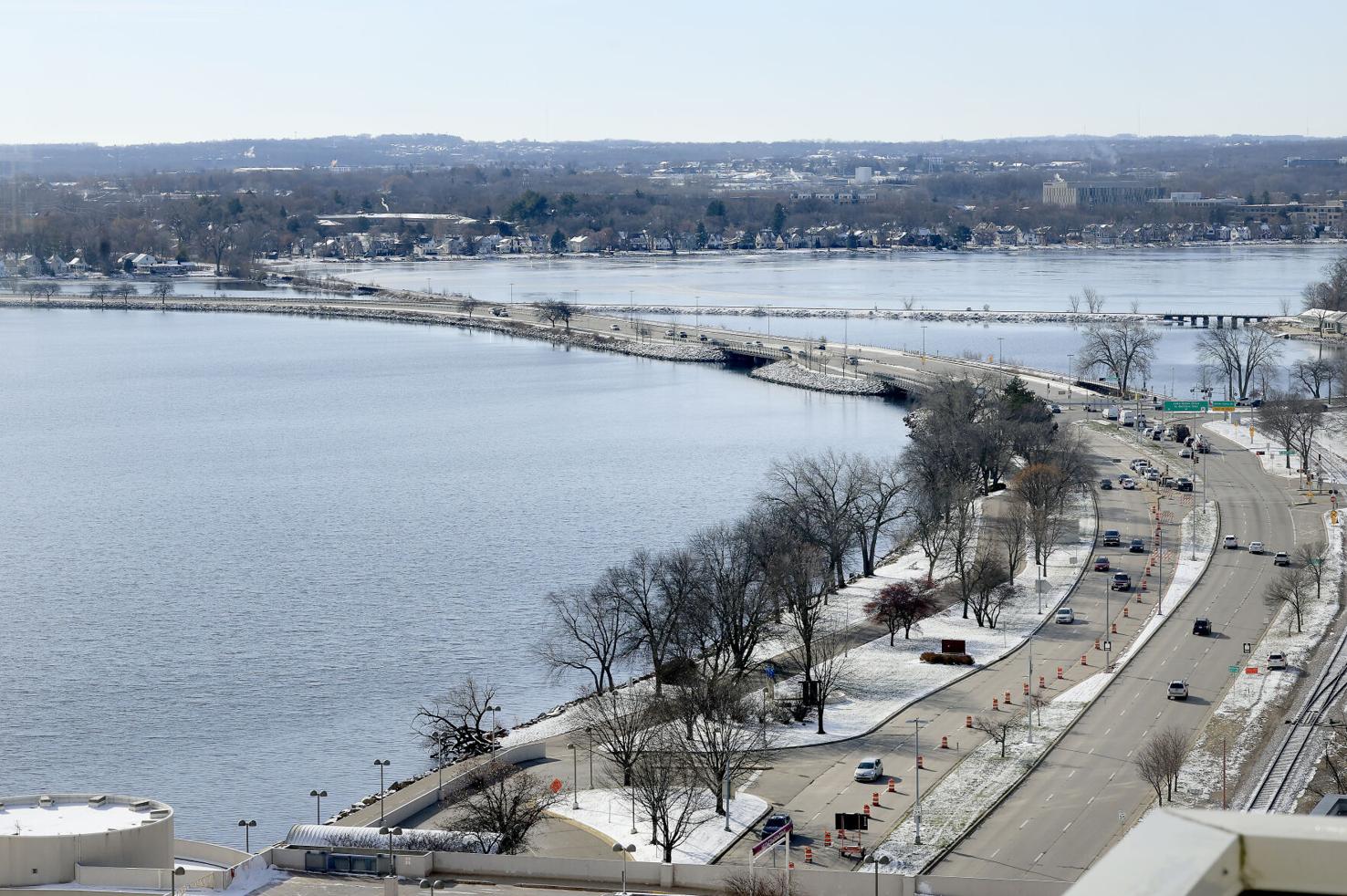 Lake Monona waterfront plan envisions plaza over John Nolen Drive ...
