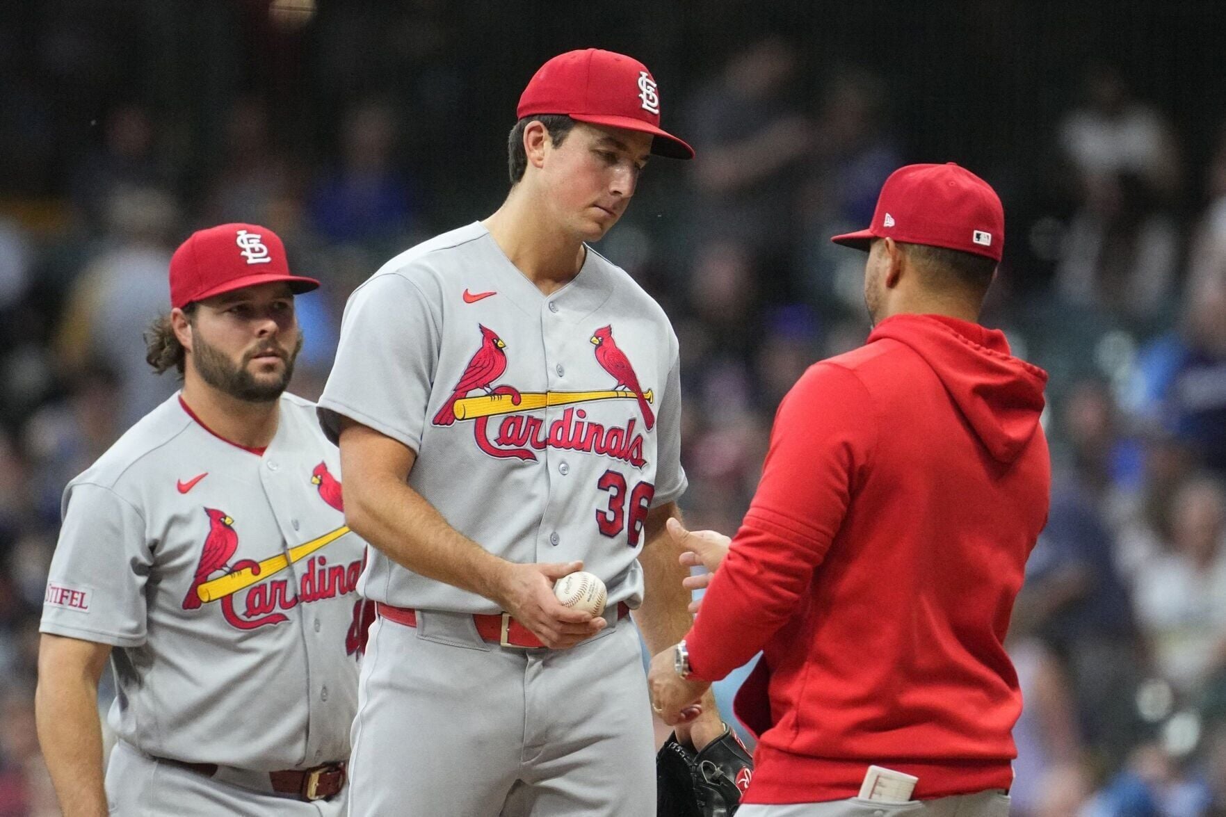 Photos: Cardinals offense stays quiet in shutout loss to Brewers