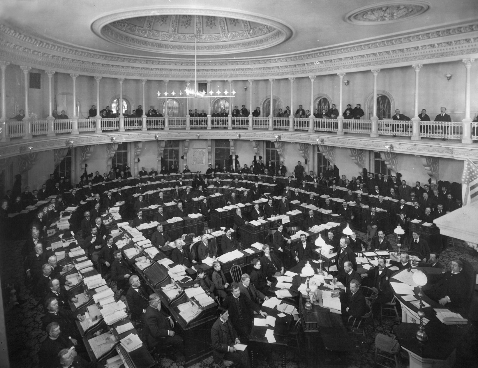 Second Wisconsin state Capitol burned on Feb. 27, 1904