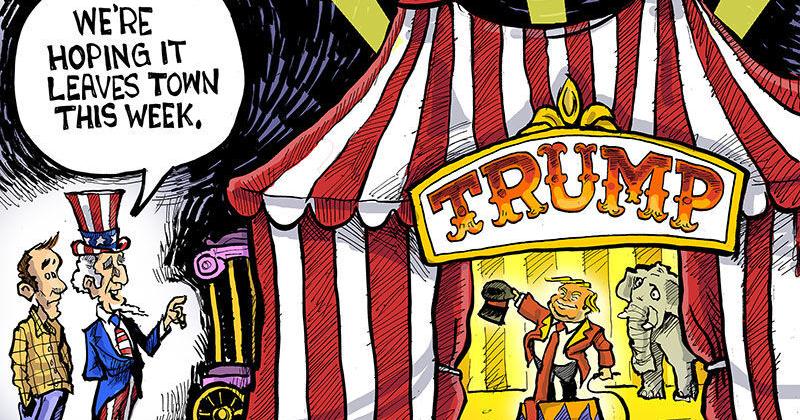 Hands on Wisconsin: Hopefully the circus will be leaving town next week