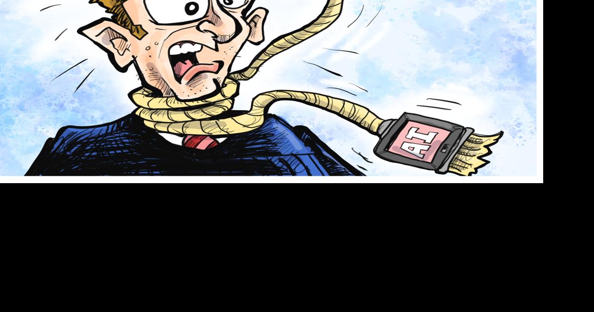 Graduates grapple with AI future in Phil Hands cartoon