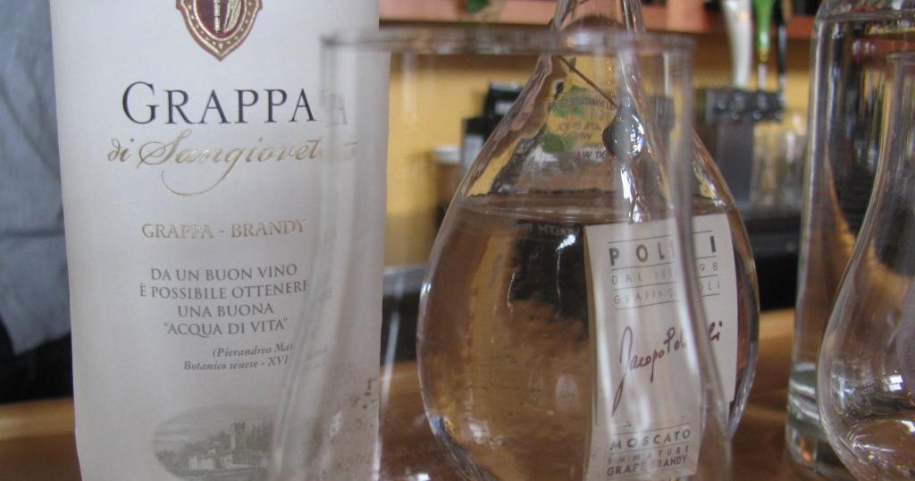 Salud! Toast the leftovers with grappa